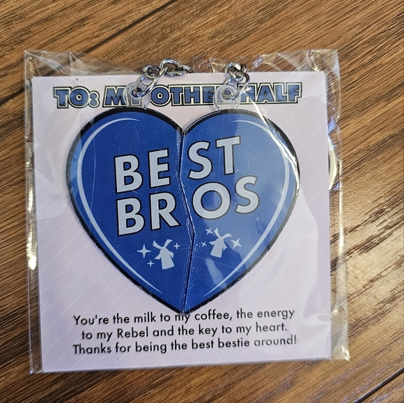 Dutch Bros | Other | Dutch Bros Best Bros Heart Keychain | Poshmark